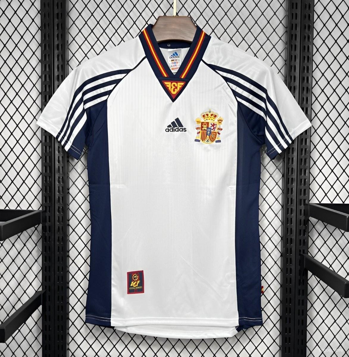 1998 Spain Away White Jersey – Urban Kitss